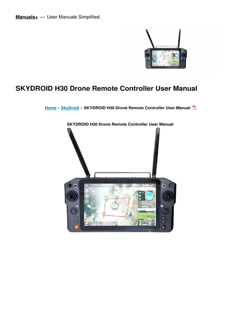 H30 Drone Remote Controller Manual | PDF | Computer Network | Port ...