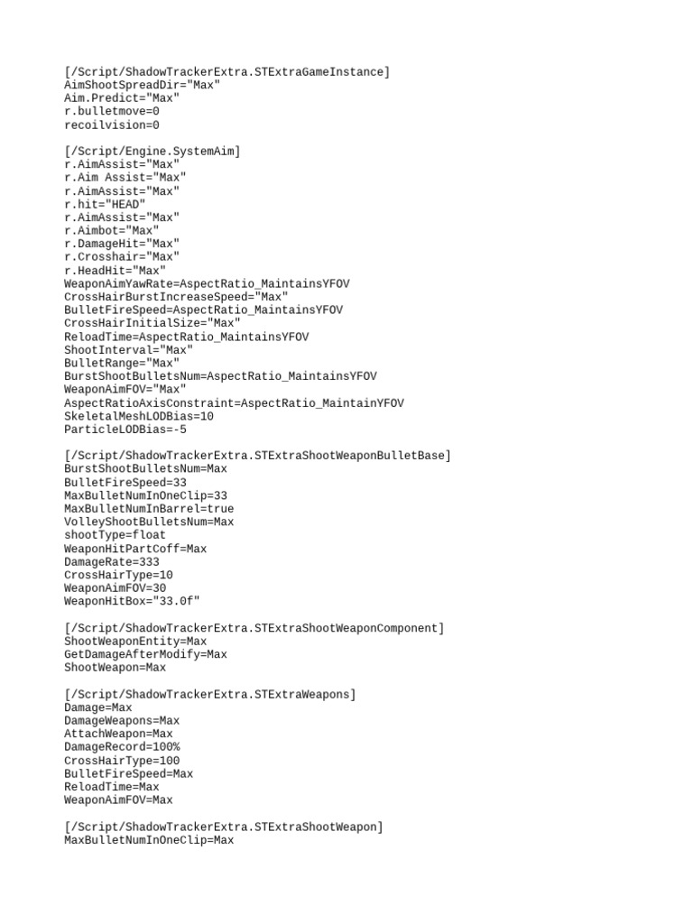 UserEngine Ini | PDF