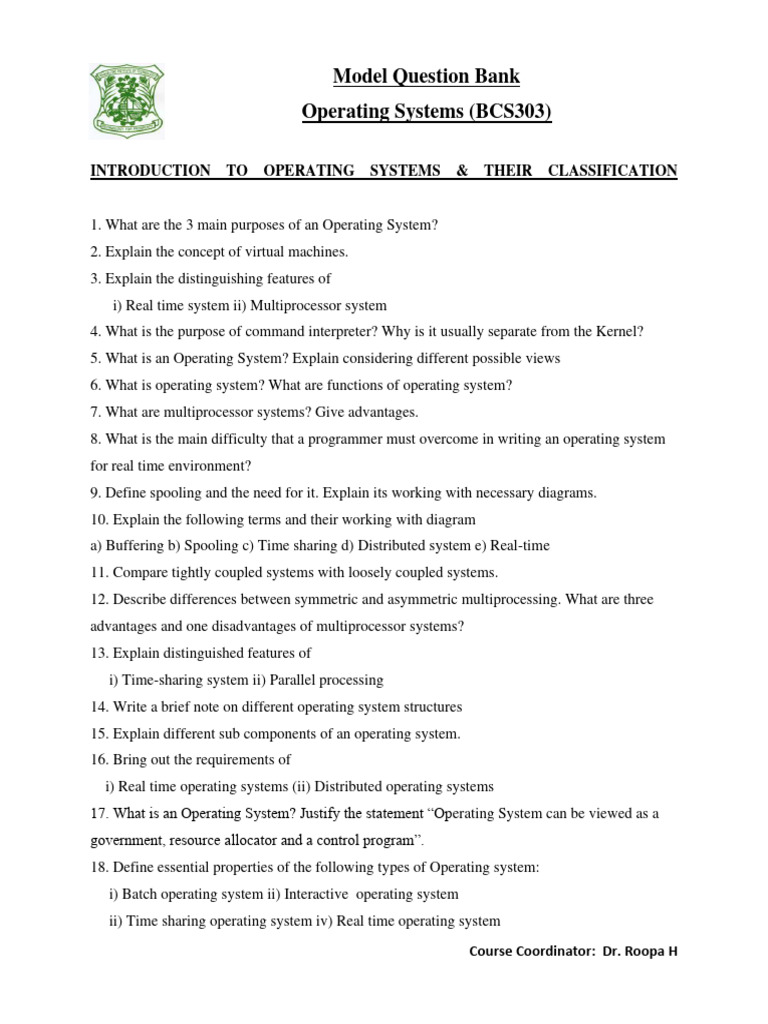 2023 Os Model QP | PDF | Scheduling (Computing) | Process (Computing)