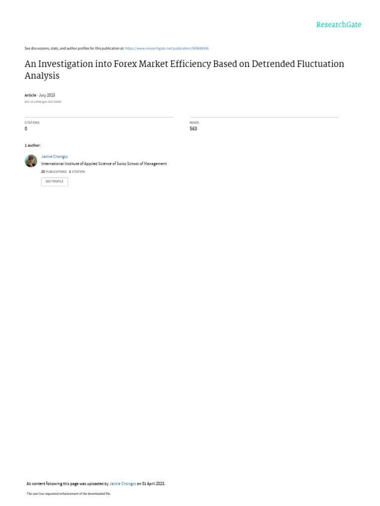 Gjet 92003 | PDF | Foreign Exchange Market | Trade