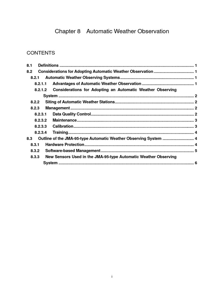 Automatic Weather Station | PDF | Instrumentation | Calibration