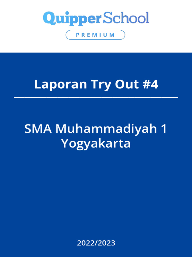 Laporan Try Out | PDF