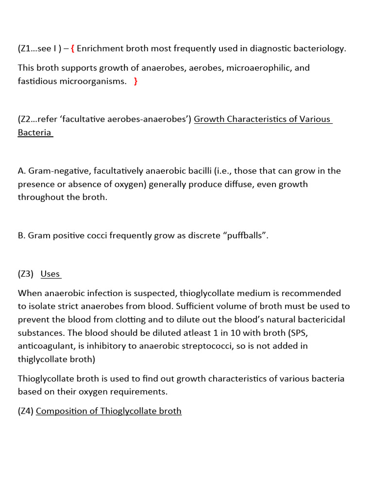 Thioglycollate Broth | PDF | Bacteria | Growth Medium