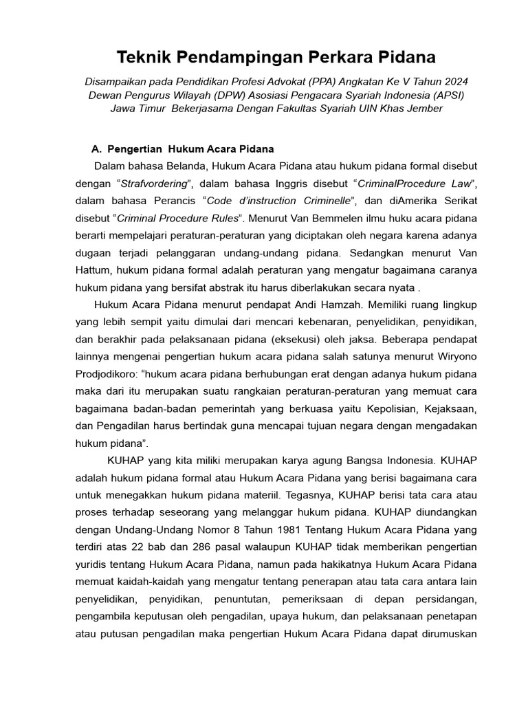 Materi Pppa Apsi | PDF | Hukum