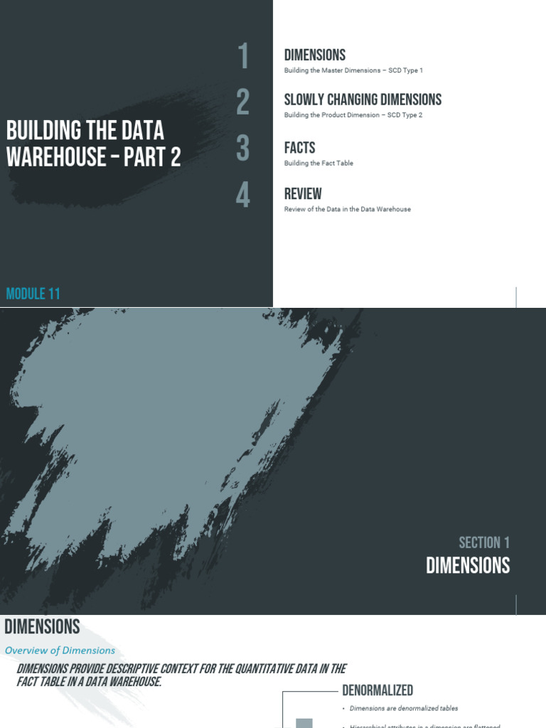 11 Chapter11+ +Building+the+Data+Warehouse+ +part2 | PDF | Data Warehouse | Computer Data