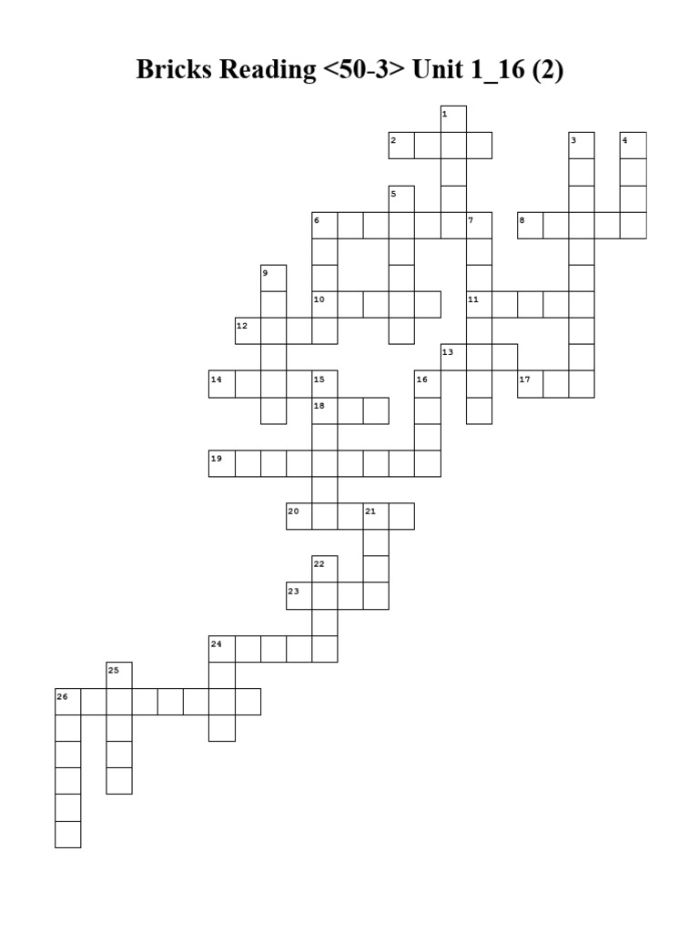 Bricks Reading 50 3 Unit 1 - 16 2 | PDF