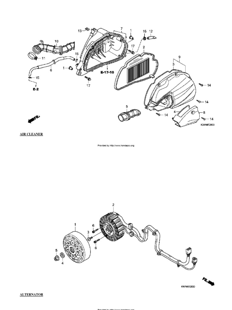 Honda Pcx150 PartsDiagram | PDF | Motor Vehicle | Vehicles