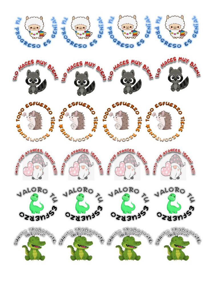 Stickers para Alumnos | PDF