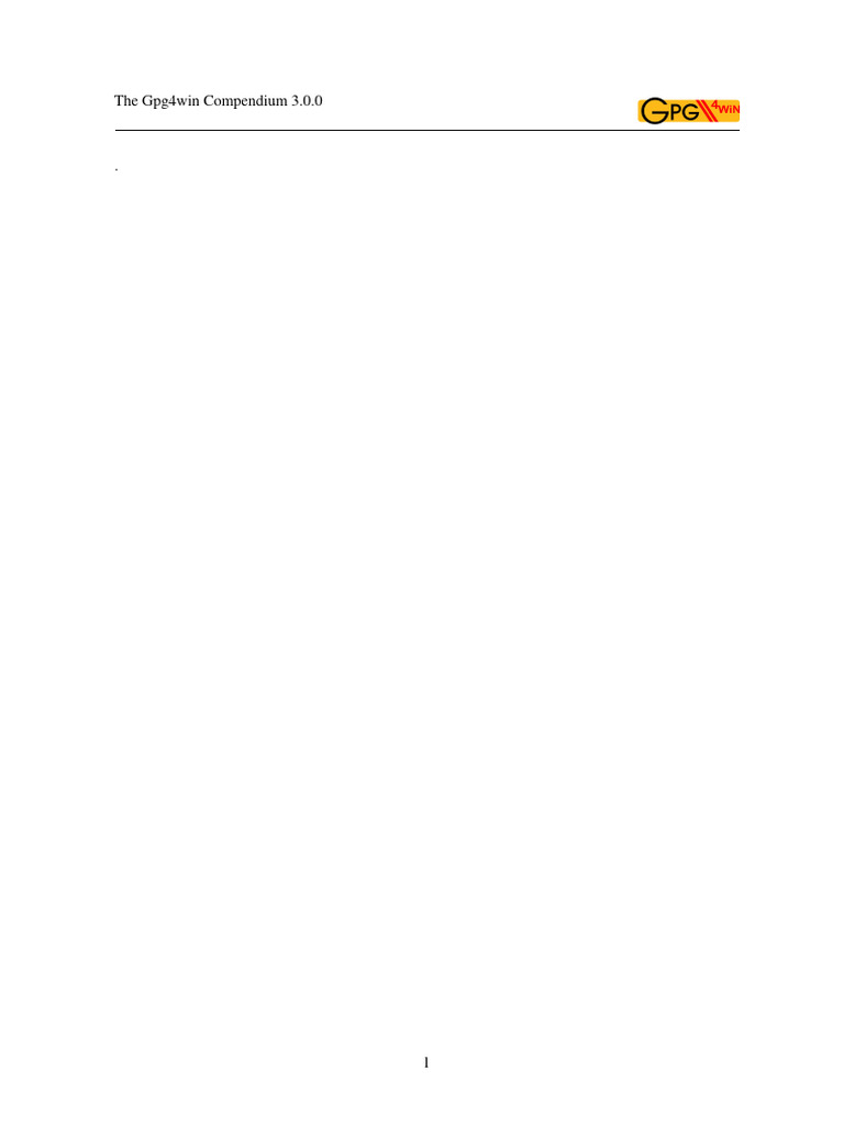 Gpg4win Compendium en | PDF | Key (Cryptography) | Public Key Cryptography