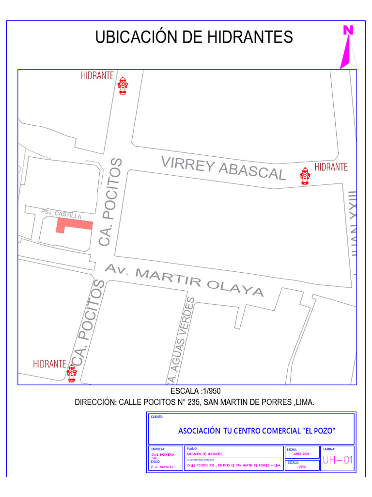 05 - Plano Ubicación de Hidrantes | PDF