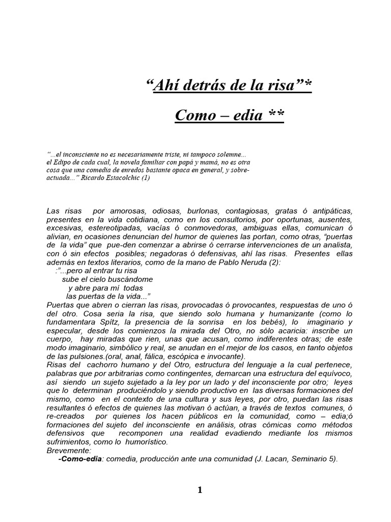 Olga Máter. Ahí Detrás de La Risa. | PDF | Tragedia | Molière