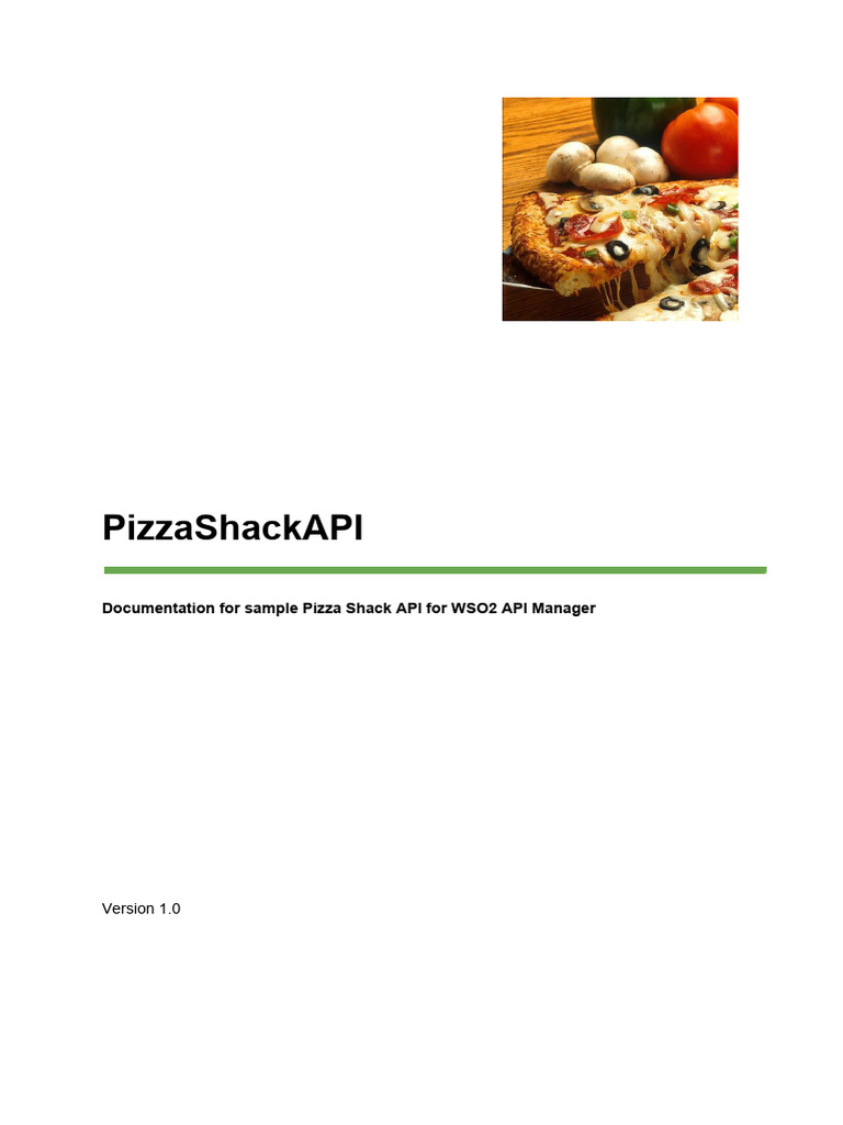 Pizza Shack APIDoc | PDF | Integer (Computer Science) | Computing