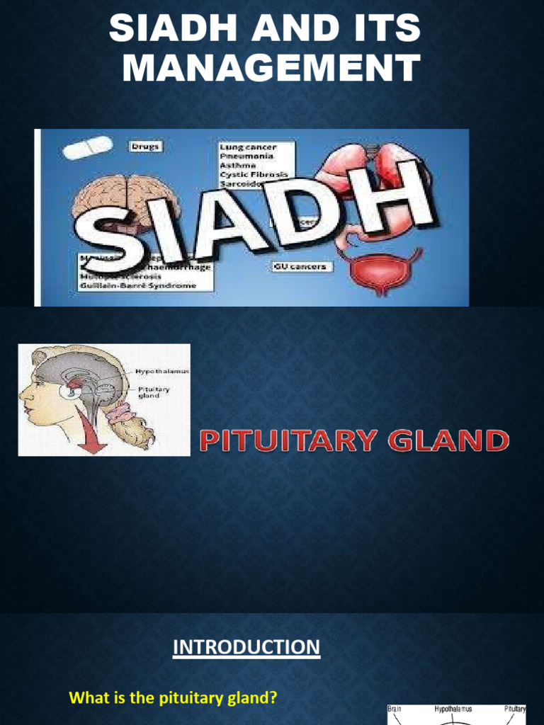 Understanding SIADH Syndrome | PDF | Adrenocorticotropic Hormone ...