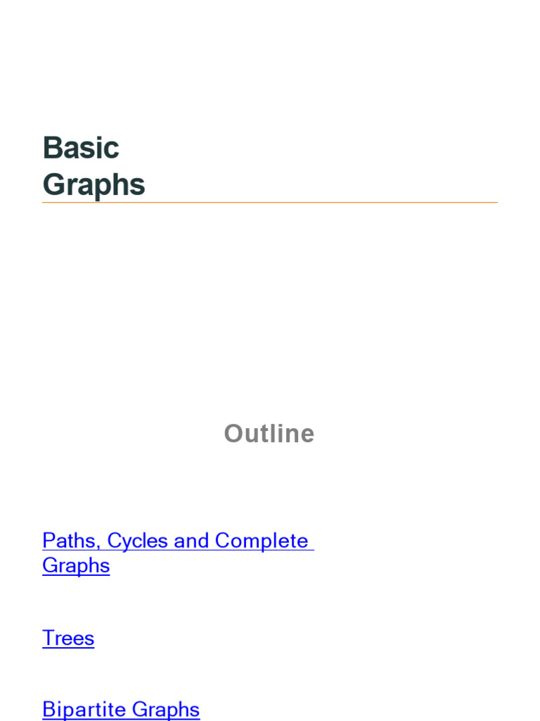 14 Basic Graphs | Download Free PDF | Visual Cortex | Vertex (Graph Theory)