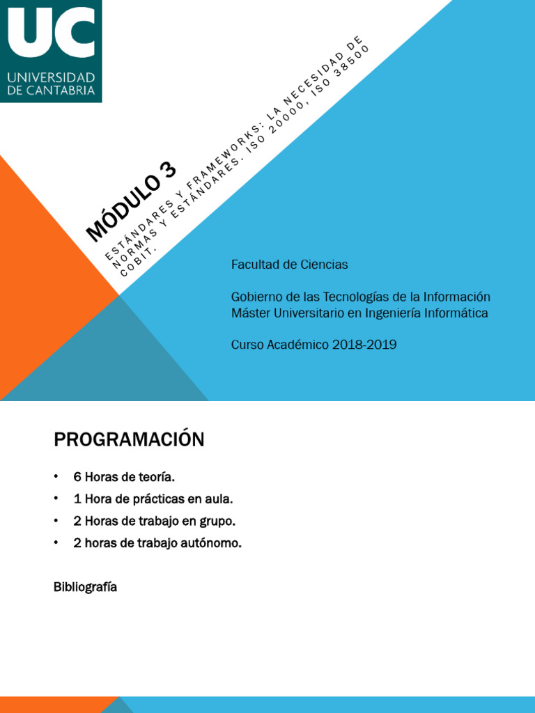 M1698 Modulo 3 Estandares y Frameworks | PDF | Itil | Cobit