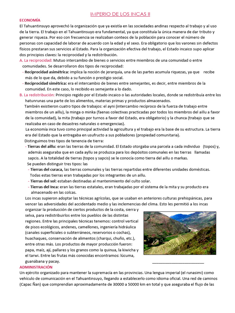 Imperio de Los Incas Ii | PDF | Imperio Inca | Andes