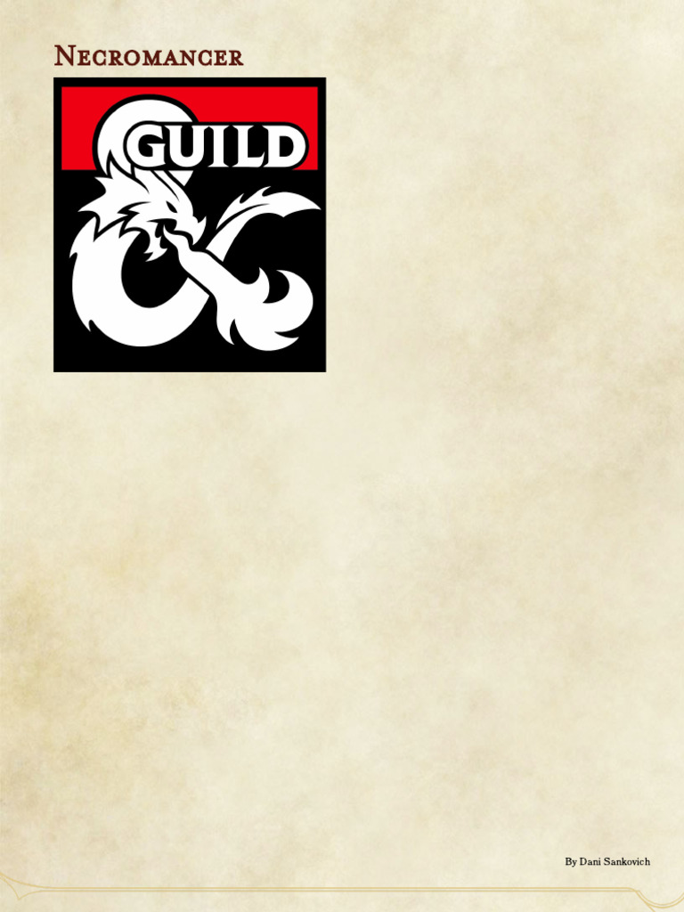 2306838-Necromancer Class | PDF | Necromancy