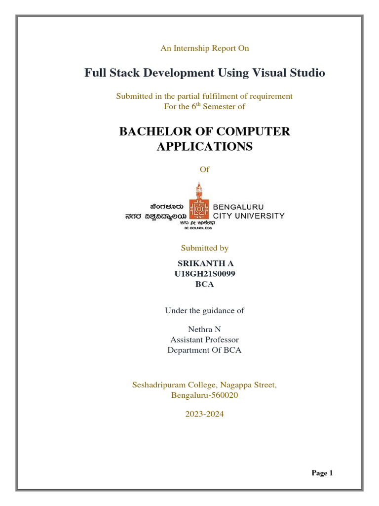 Sriki Internship Report Pdf Java Programming Language Android Operating System