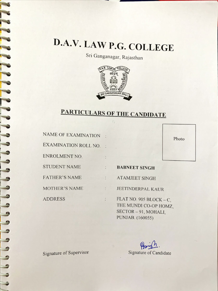 Moot Court Practical File Sample | PDF