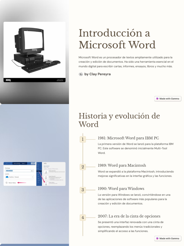 Introduccion A Microsoft Word | PDF | Microsoft Word | Procesador de textos