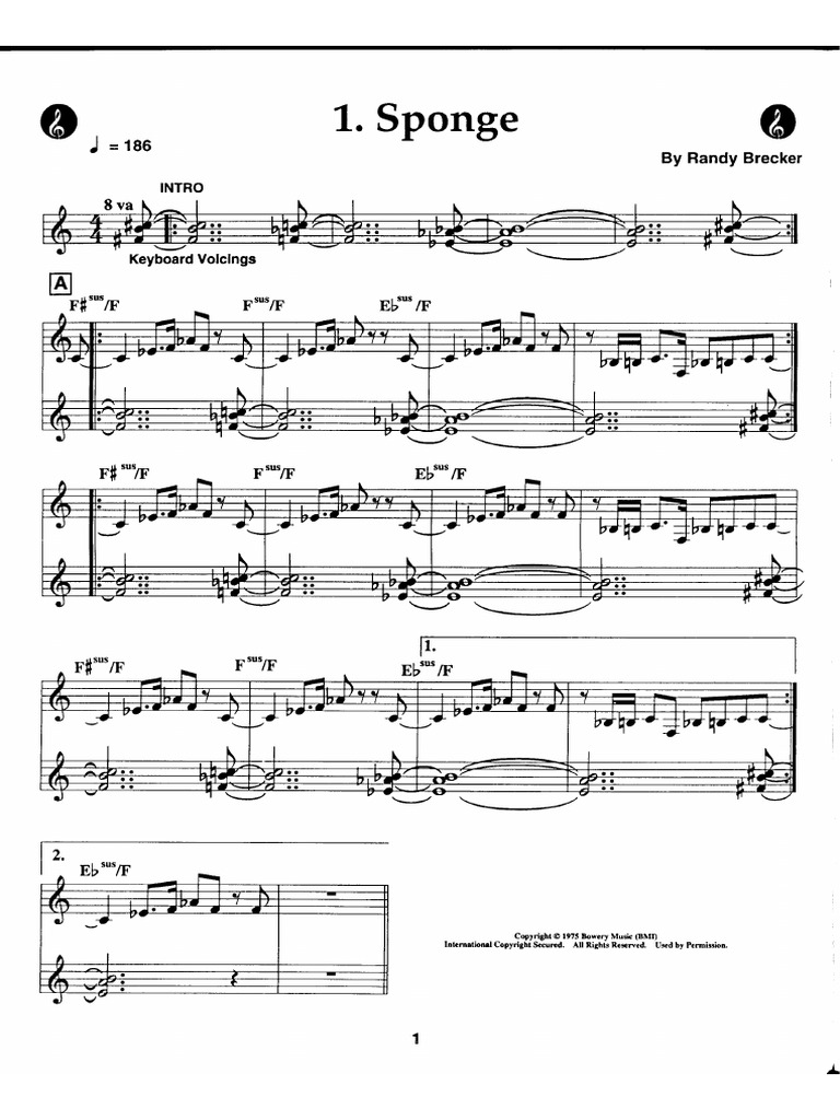 Sponge - Randy Brecker (Grade) | PDF