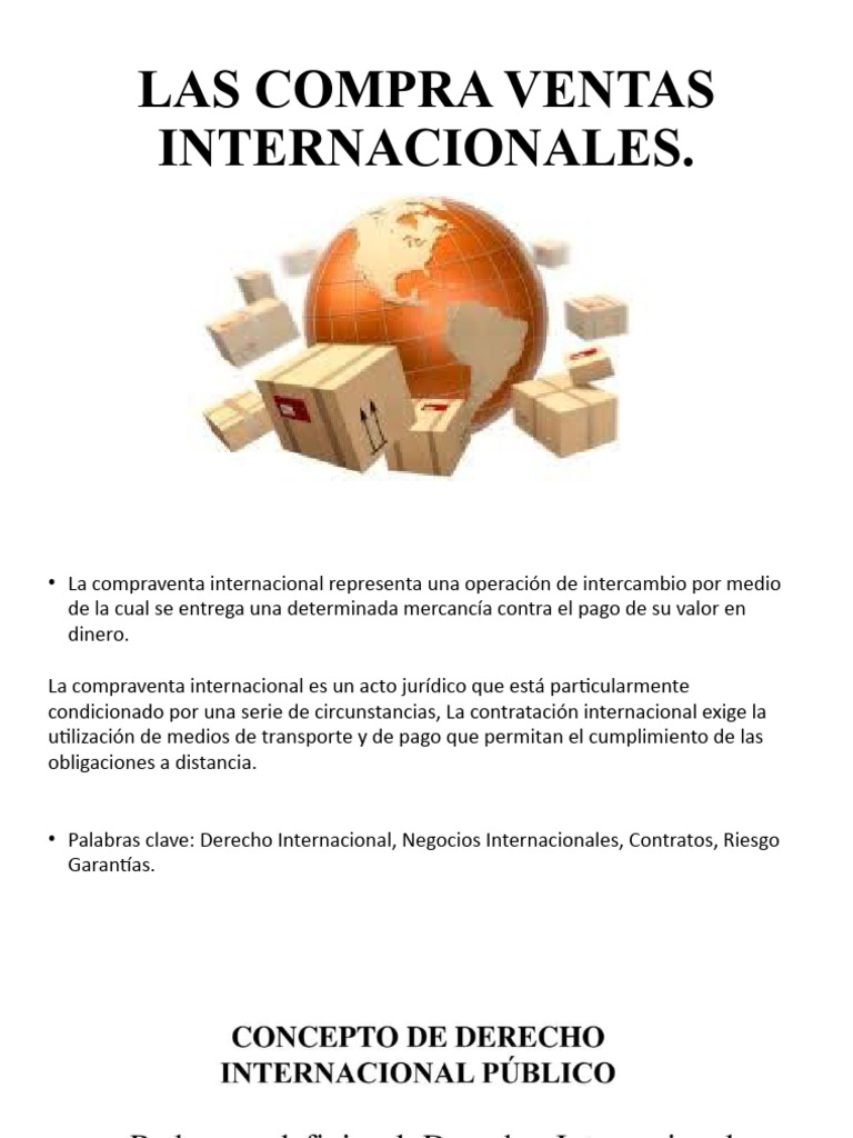 Las Compra Ventas Internacionales, Operativa Del Comercio Internacional. | PDF