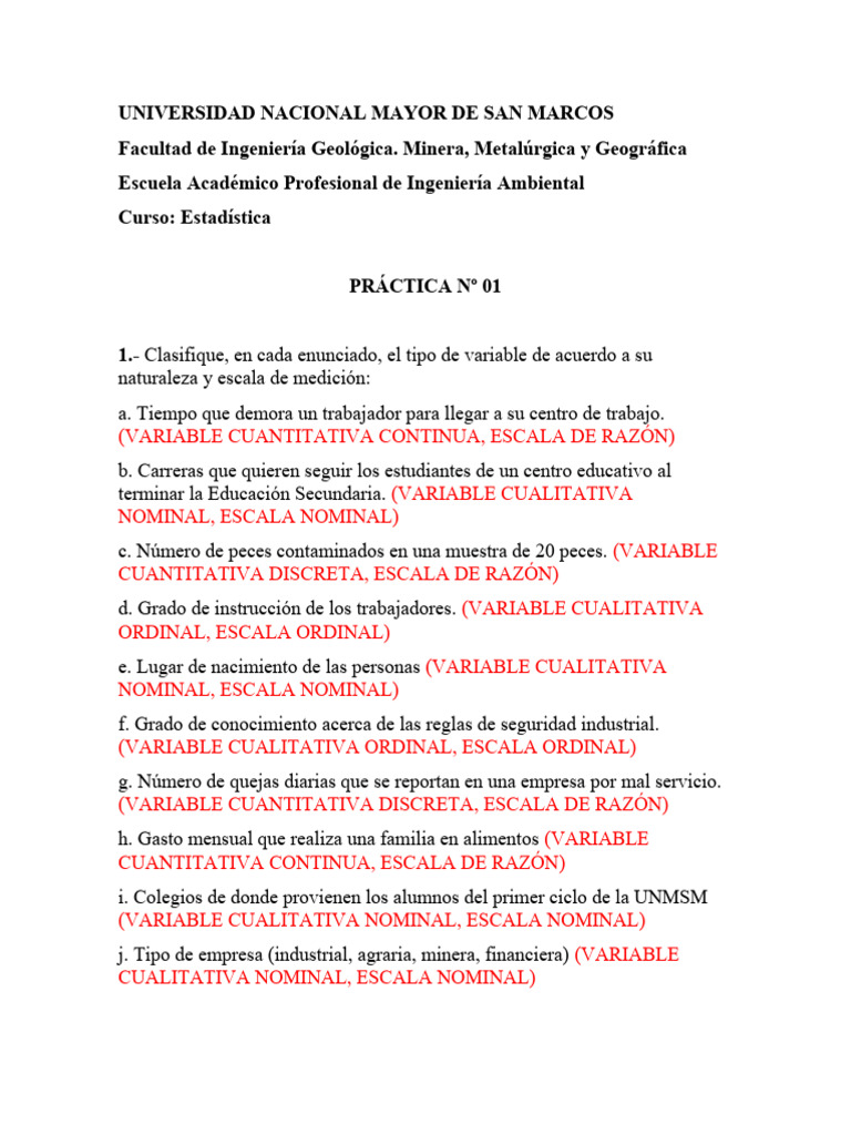 Práctica 01 | PDF | Economias