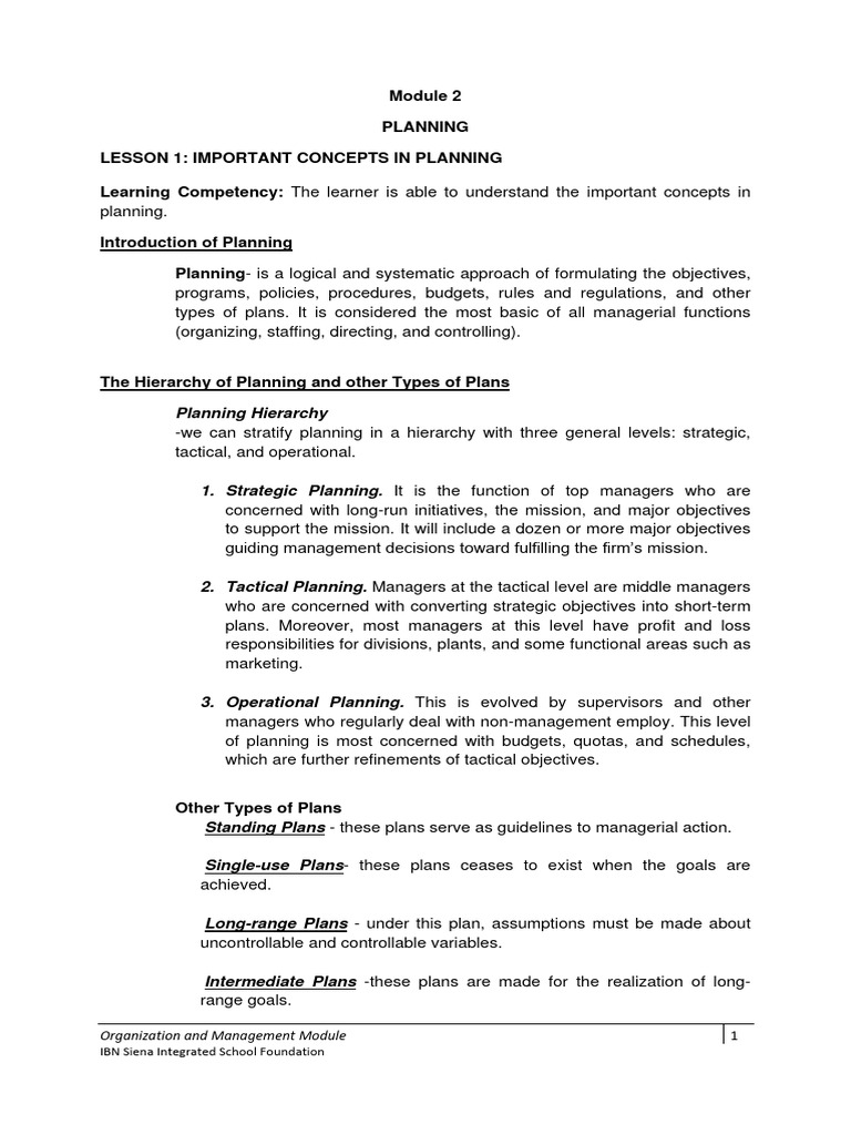 Module2 - Organization and Management | PDF | Decision Making