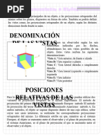Métodos de Proyección: Primer y Tercer Diedro | PDF