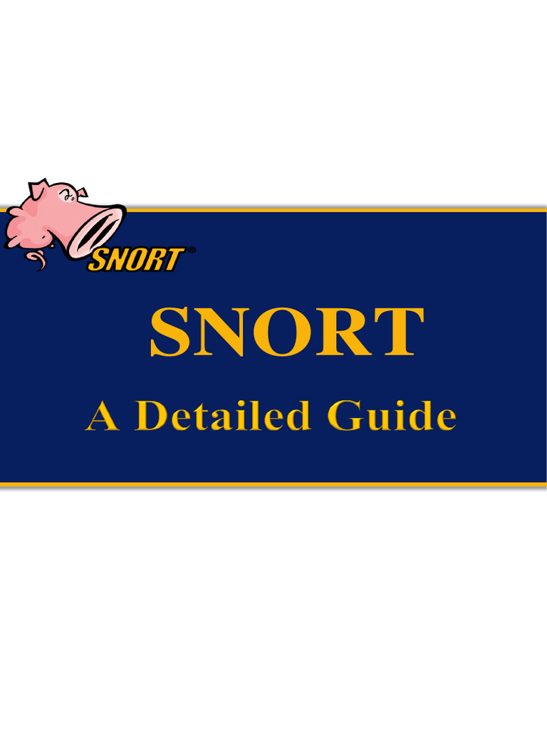 SNORT Detailed Guide 1718839666 | PDF | Transmission Control Protocol | Port (Computer Networking)