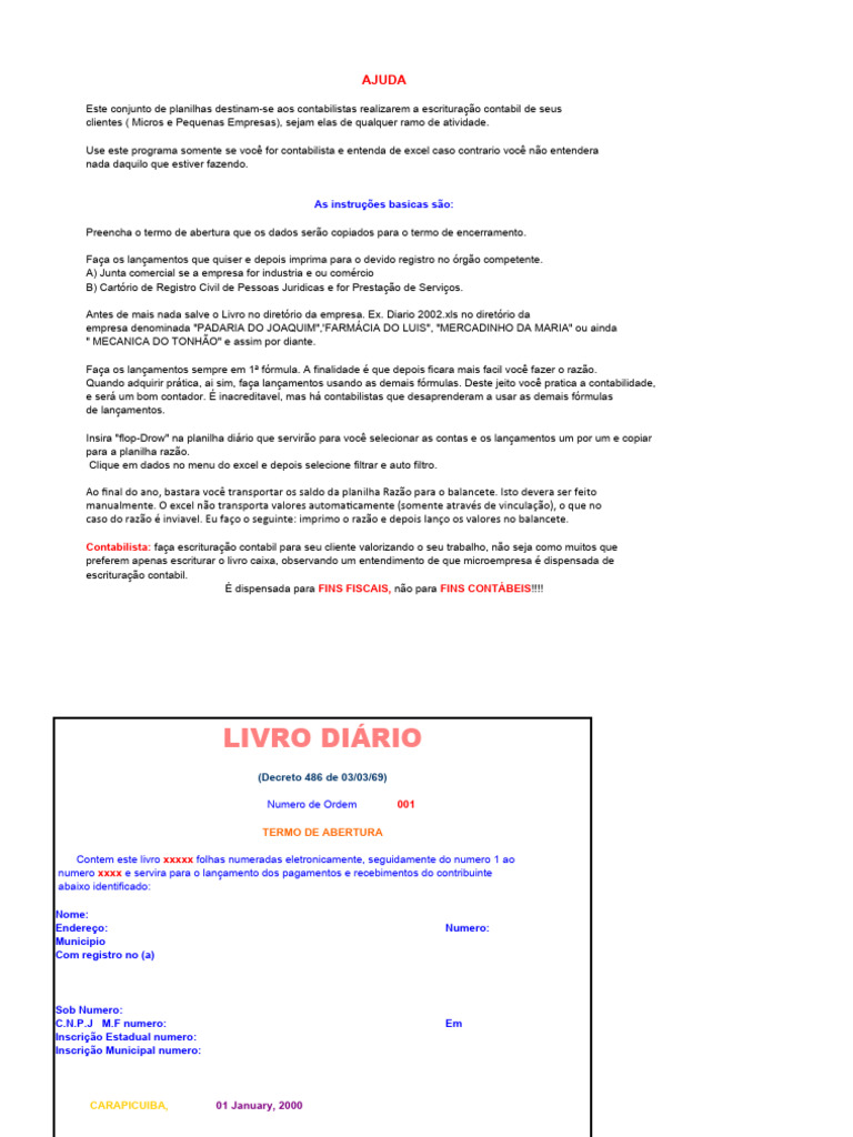 Livro Diário e Razão | PDF | Contabilidade | Escrituração contábil