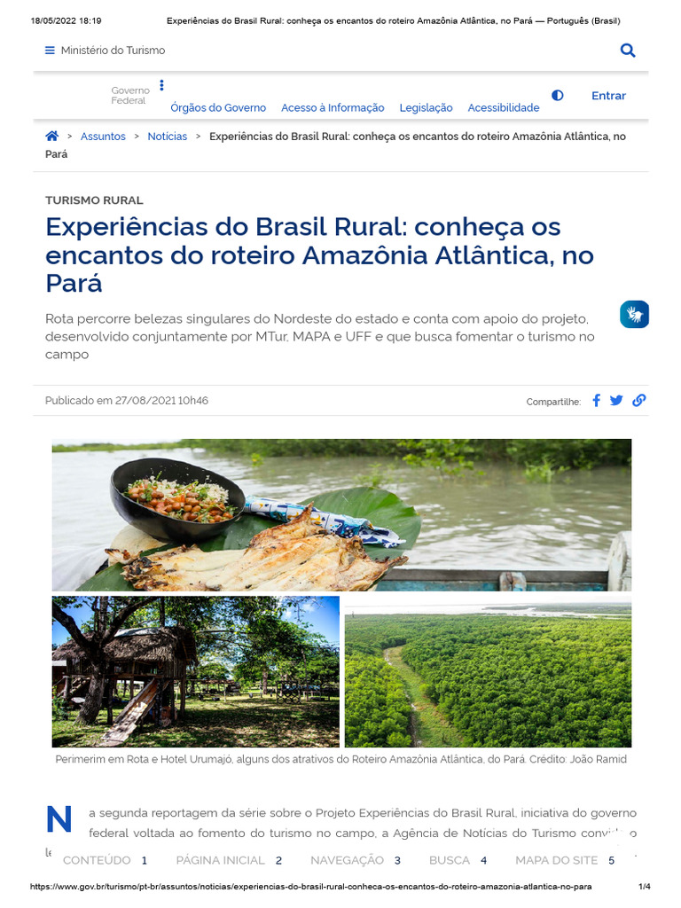 Experiências Do Brasil Rural - Conheça Os Encantos Do Roteiro Amazônia ...