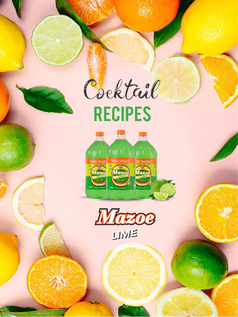 Mazoe Lime Recipes | PDF | Lime (Fruit) | Soft Drink