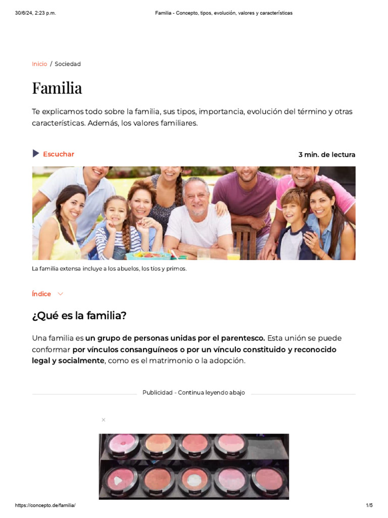 Familia | PDF | Familia | Sociedad