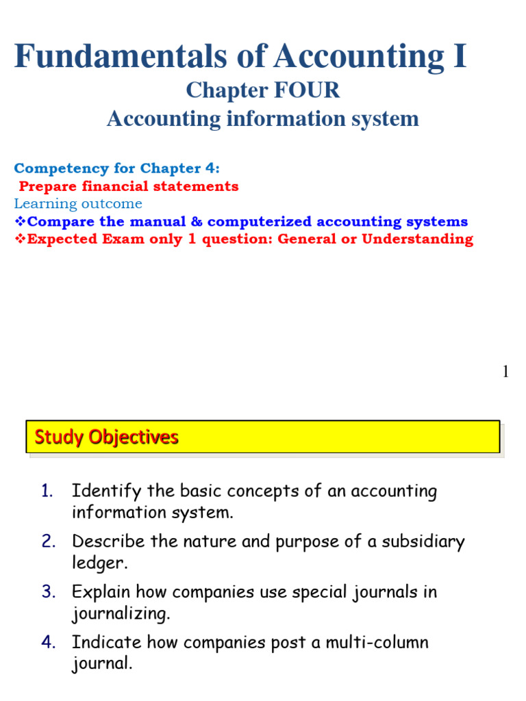 FA I Chapter 4 Accounting Systems | PDF | Receipt | Debits And Credits