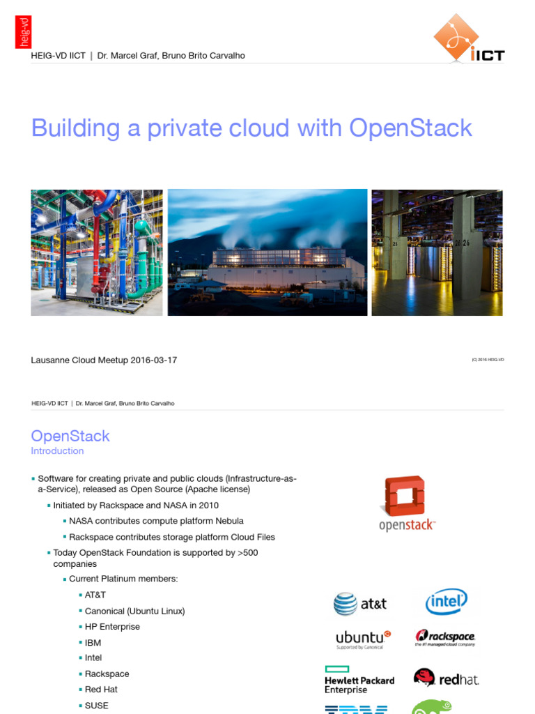 2016-03-17 Graf, Brito Carvalho - Building A Private Cloud With OpenStack | PDF | Open Stack ...