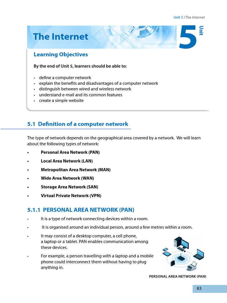 UNIT 5 - The Internet | PDF | Computer Network | Network Topology