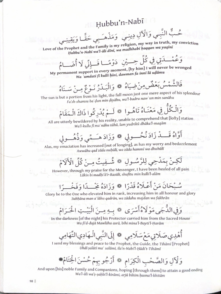 Hubbu'n Nabi | PDF