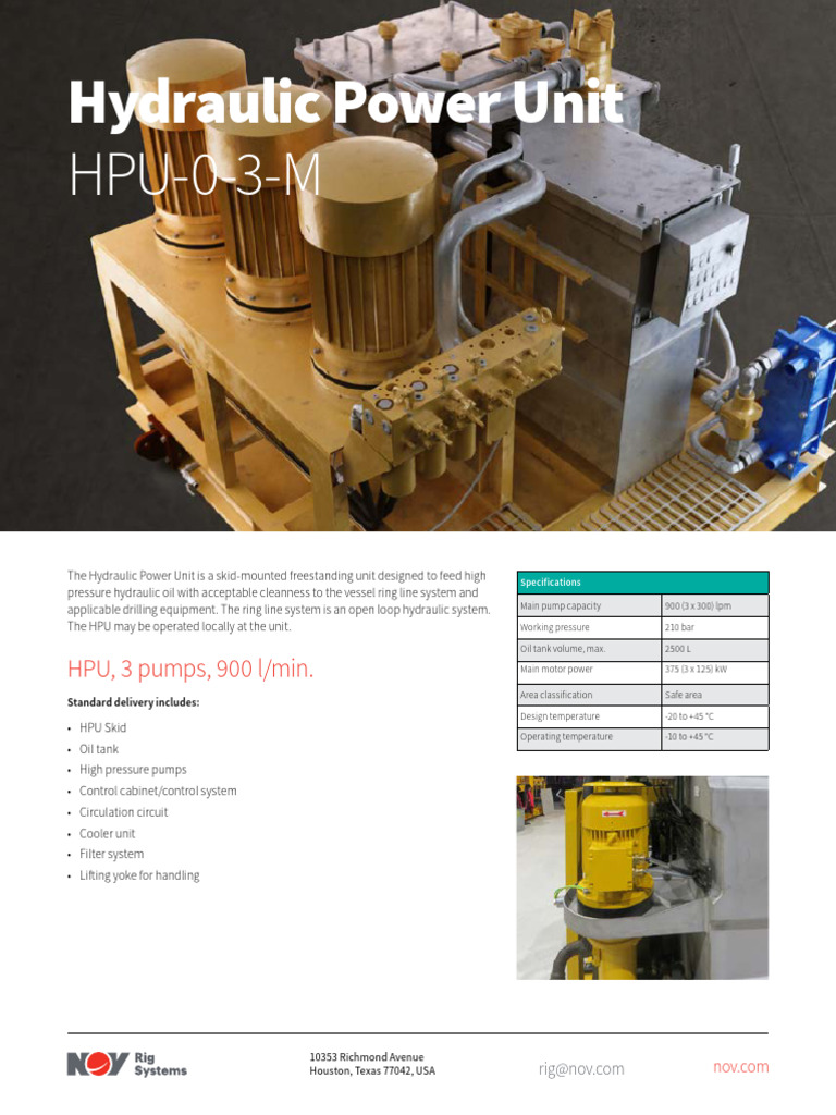Hpu 0-3-M | PDF | Pump | Manufactured Goods