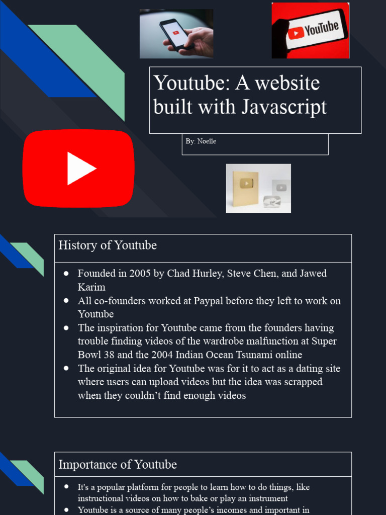 Youtube: A Website Built With Javascript | PDF | Computers