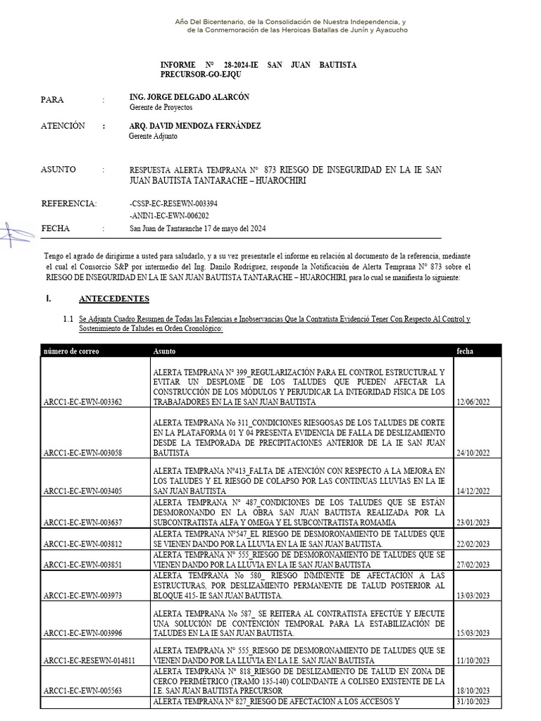 Informe #28 Ejqu | PDF | Ciencias de la Tierra