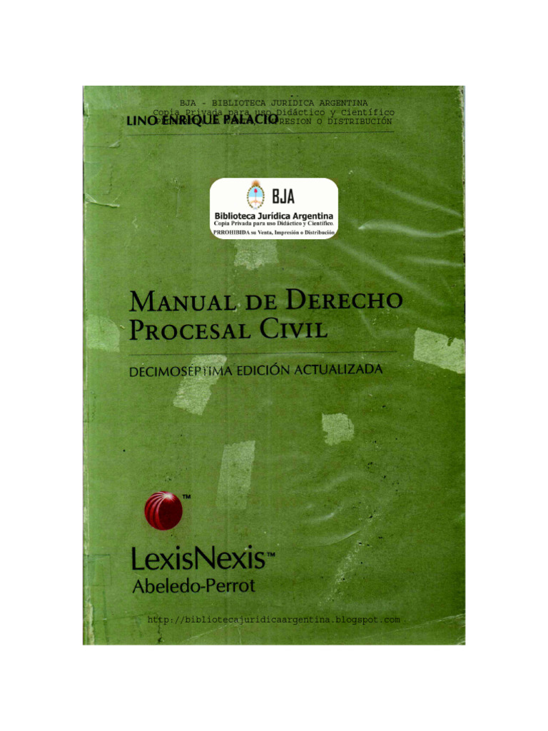Derecho Procesal Civil - Palacios | PDF | Justicia | Crimen y violencia Derecho Procesal Civil - Palacios | PDF | Justicia | Crimen y violencia