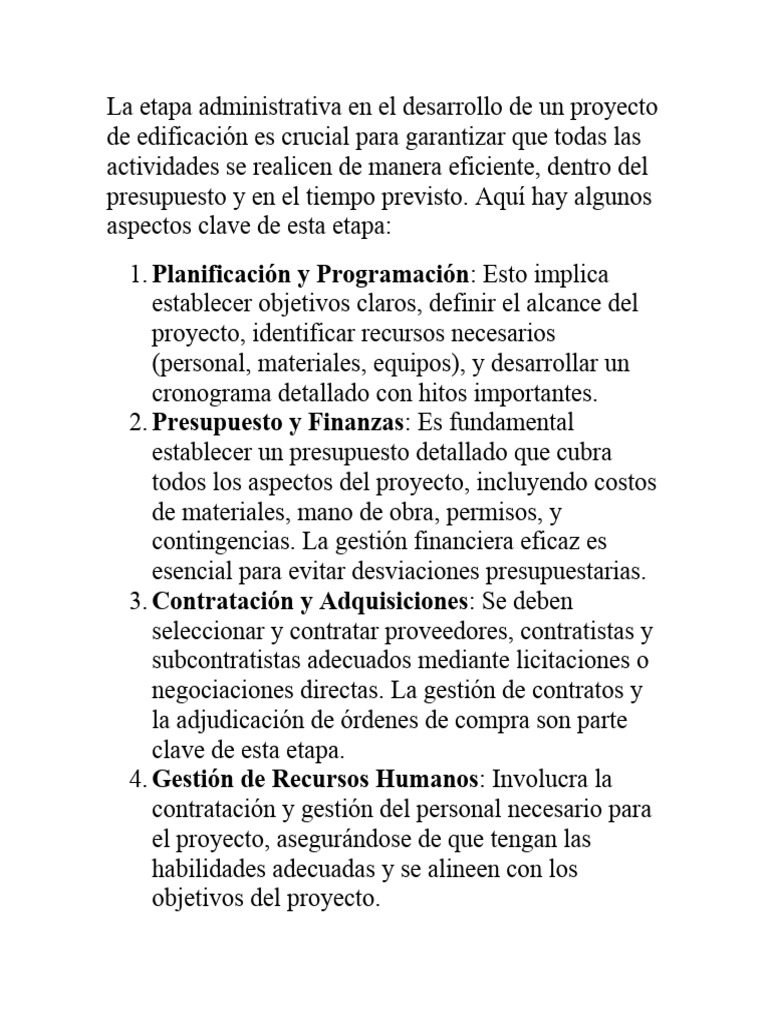 La Etapa Administrativa en El Desarrollo de Un Proyecto de Edificación ... La Etapa Administrativa en El Desarrollo de Un Proyecto de Edificación ...