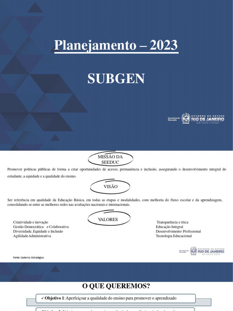Planejamento Subgen 2023 - Suped - Supge - Supaa - Reunião 26.01.2023 ...