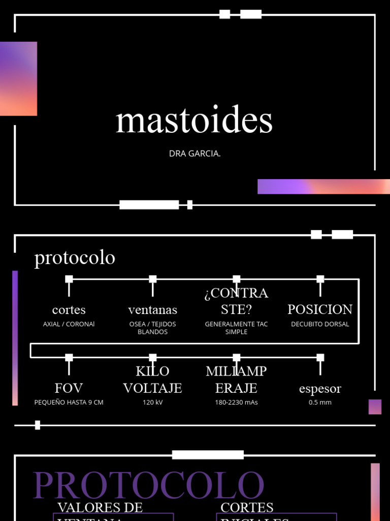 Protocolo TAC para Mastoides del Oído | PDF | Anatomía | Anatomía humana