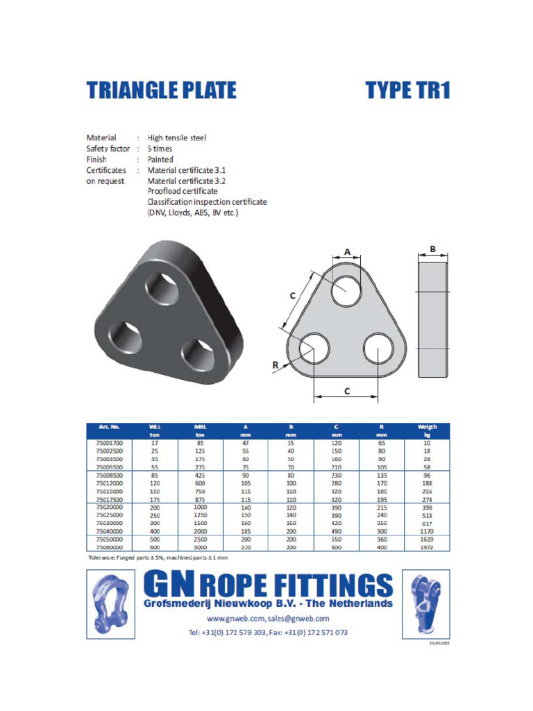 TR1 Triangle Plate | PDF