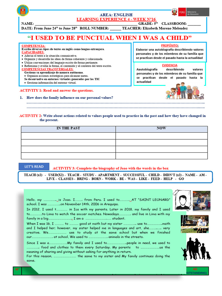 WEEK 16 Worksheet Writing | PDF | Human Communication | Behavior Modification