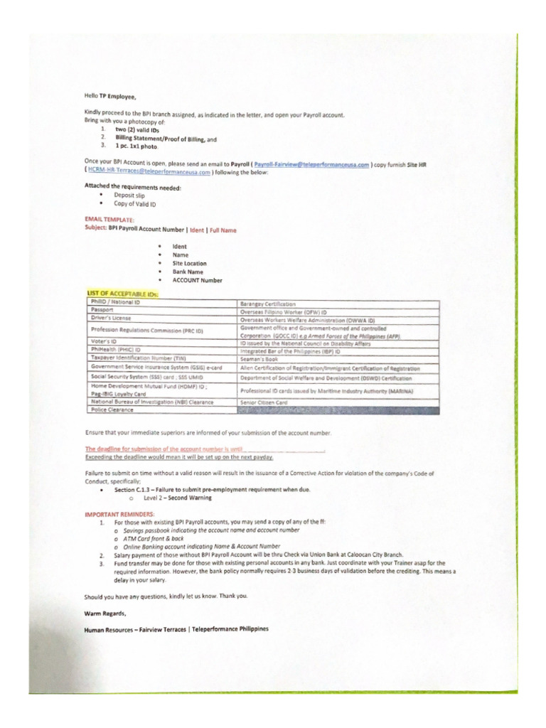 Hello TP Employee | PDF