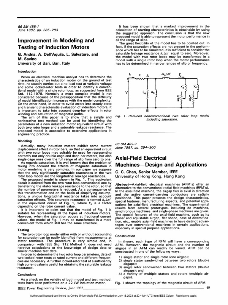 Axial-Field Electrical MachinesDesign and Applications | PDF | Electric ...