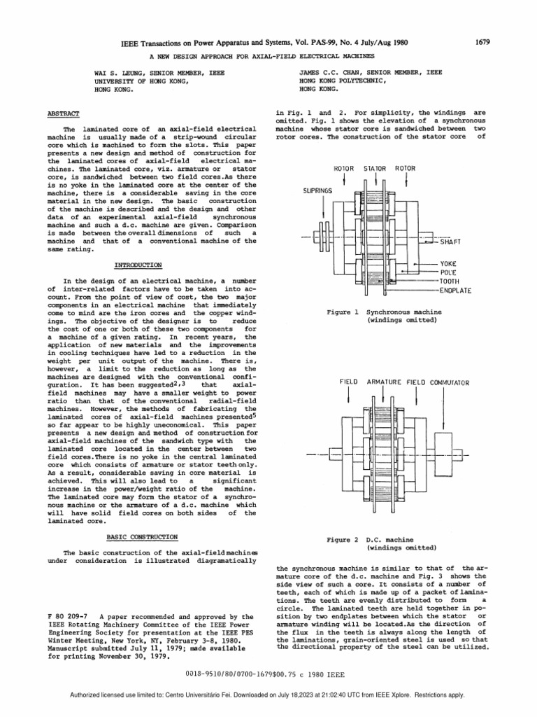 A New Design Approach For Axial-Field Electrical Machines | PDF ...
